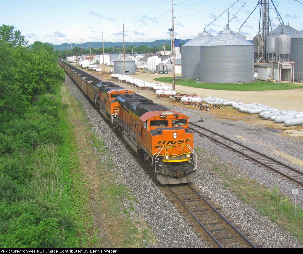 BNSF 9244, CP's Tomah Sub.